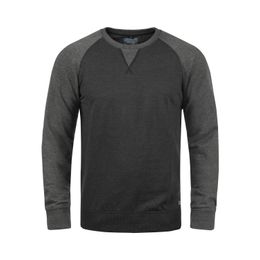 Longpullover Blend "Sweatshirt BHAari", Herren, Gr. L, grau (charcoal), Obermaterial: 60% Baumwolle CO. 40% Polyester PES., Sweatshirts Longpullover