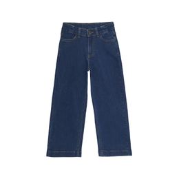 Regular-fit-Jeans Minymo "Regular-fit-Jeans MIJeans wide loose fit", M&auml;dchen, Gr. 122, N-Gr, blau (denim), Obermaterial: 80% Baumwolle CO. 19% Polyester PES. 1% Elasthan EL., Jeans