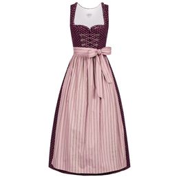 N&uuml;bler Dirndl N&Uuml;BLER "Dirndl lang Thea", Damen, Gr. 44, EURO, rot, Obermaterial: 100% Baumwolle CO., Kleider