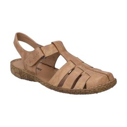 Sandale Josef Seibel "Rosalie 48, cognac", Damen, Gr. 41, braun (cognac), Obermaterial: 100% Rindsleder Leather cow., Schuhe Sandale