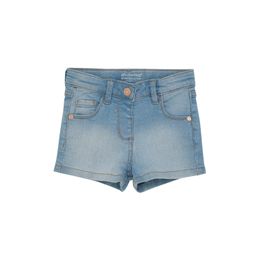 Jeansshorts Minymo "Shorts MIShorts", M&auml;dchen, Gr. 98, N-Gr, blau (light dusty blau), Obermaterial: 80% Baumwolle CO. 19% Polyester PES. 1% Elasthan EL., Jeans Jeansshorts