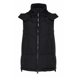 Steppweste oxmo "Steppweste OXJuliette", Damen, Gr. XL, schwarz, Obermaterial: 100% Polyester PES., Westen Steppweste