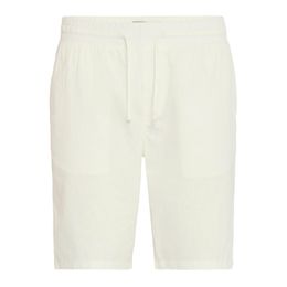 Leinenhose Blend "Leinenhose BHVOLK", Herren, Gr. XL, N-Gr, wei&szlig; (snow wei&szlig;), Obermaterial: 55% Leinen LI. 45% Baumwolle CO., Hosen
