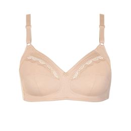 Soft-BH LISCA "Soft BH Manja", Damen, Gr. 100, Cup C, beige, Spitze, Obermaterial: 100% Baumwolle CO., BHs Soft-BH
