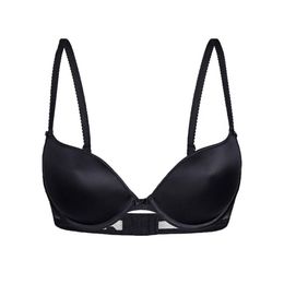 Sassa Mode Push-up-BH SASSA "Push Up BH DOTTED MESH", Damen, Gr. 70, Cup C, schwarz, Obermaterial: 83% Polyamid PA. 17% Elasthan EL., BHs Push-up-BH