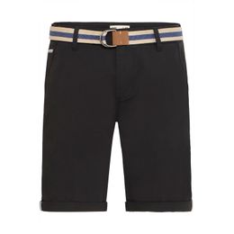 !Solid Chinoshorts SOLID "Chinoshorts SDMonty", Herren, Gr. L, N-Gr, schwarz, Obermaterial: 98% Baumwolle CO. 2% Elasthan EL., Hosen Chinoshorts