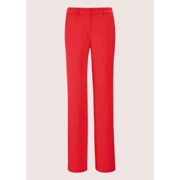 Madeleine Mode Stoffhose MADELEINE "Hose Gerade Hose", Damen, Gr. 46, N + K Gr, rot, Obermaterial: 65% Viskose CV. 30% Polyamid PA. 5% Elasthan EL., Modern, normal, Hosen Stoffhose