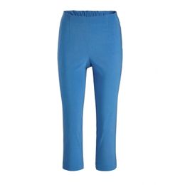 Schlupfhose GOLDNER "Kurzgr&ouml;&szlig;e Schlupfhose LOUISA mit Steppn&auml;hten", Damen, Gr. 19, K-Gr, blau (atlantikblau), Obermaterial: 72% Viskose CV. 25% Polyamid PA. 3% Elasthan EL., Hosen Schlupfhose