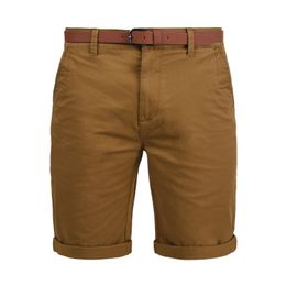 !Solid Chinoshorts SOLID "Chinoshorts SDMontijo", Herren, Gr. 3XL, N-Gr, braun (cinnamon), Obermaterial: 98% Baumwolle CO. 2% Elasthan EL., Hosen Chinoshorts