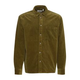 !Solid Langarmhemd SOLID "Langarmhemd SDMeyer", Herren, Gr. M, N-Gr, gr&uuml;n (olive drab), Obermaterial: 98% Baumwolle CO. 2% Elasthan EL., Hemden