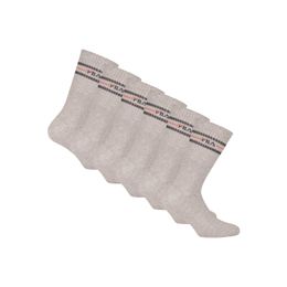 Kurzsocken Fila "Socken 6er Pack", Herren, Gr. 39-42, grau, Obermaterial: 80% Baumwolle CO. 18% Polyester PES. 2% Elasthan EL., Socken