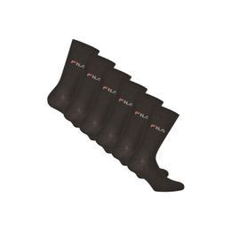 Kurzsocken Fila "Socken 6er Pack", Herren, Gr. 43-46, schwarz, Obermaterial: 80% Baumwolle CO. 18% Polyester PES. 2% Elasthan EL., Socken