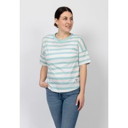 T-Shirt SALZHAUT "Shirt KOERT", Damen, Gr. L, beige (beige aqua), Obermaterial: 50% Baumwolle CO. 50% Polyester PES., Shirts T-Shirt
