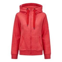 Sweatjacke SALZHAUT "Sweatjacke S&Ouml;&Ouml;TE JACKE", Damen, Gr. S, rot, Obermaterial: 55% Baumwolle CO. 45% Polyester PES., Sweatjacken Sweatjacke