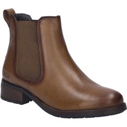 Stiefelette Josef Seibel "Kate 12, cognac", Damen, Gr. 38, braun (cognac), Obermaterial: 100% Rindsleder Leather cow., Schuhe Stiefelette