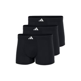 Boxershorts adidas originals "Boxershort Active Micro Tech Trunks 3P 3er Pack", Herren, Gr. M, schwarz, Obermaterial: 93% Polyester PES. 7% Elasthan EL., Unterhosen