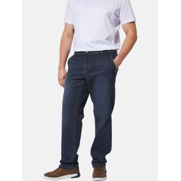 Regular-fit-Jeans CHARLES COLBY "Jeans BARON GEORGERTON", Herren, Gr. 58, N-Gr, blau (dunkelblau), Obermaterial: 61% Baumwolle CO. 37% Polyester COOLMAX PES(Coolmax). 2% Elasthan EL., Jeans