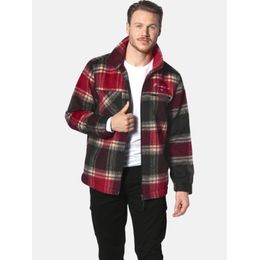Fleecejacke Jan Vanderstorm "Jacke FINNLEIV", Herren, Gr. 54, rot, Obermaterial: 100% Polyester COOLMAX PES(Coolmax)., Jacken Fleecejacke