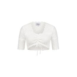 N&uuml;bler Dirndlbluse N&Uuml;BLER "Dirndlbluse kurzarm Nena", Damen, Gr. 50, beige (creme), Obermaterial: 85% Polyester PES. 15% Elasthan EL., Blusen Dirndlbluse
