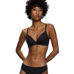 B&uuml;gel-BH Triumph "Body Make-up Soft Touch P EX", Damen, Gr. 75, Cup D, schwarz, Microtouch, Obermaterial: 53% Polyamid, 27% Elasthan, 20% Polyester, Basic, BHs B&uuml;gel-BH, atmungsaktiv und feuchtigkeitsregulierend