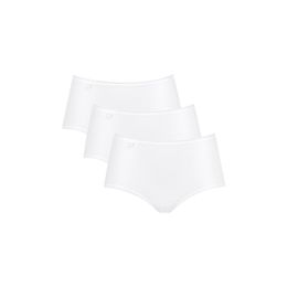 Slip Sloggi "Slip 3er Pack", Damen, Gr. 44, wei&szlig;, Obermaterial: 88% Polyamid PA. 12% Elasthan EL., Unterhosen Slip
