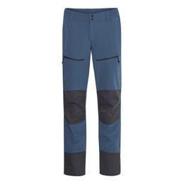Trekkinghose North Bend "Trekkinghose NBAvan", Damen, Gr. L, N-Gr, blau (sargasso sea), Obermaterial: 91% Polyester PES. 9% Elasthan EL., unifarben, regular fit normal, Hosen Trekkinghose