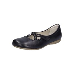 Ballerina Josef Seibel "Josef Seibel Ballerinas Leder", Damen, Gr. 41, schwarz, Leder, Schuhe Ballerina