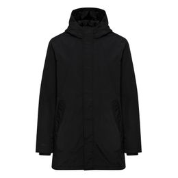!Solid Langmantel SOLID "Parka SDAlan", Herren, Gr. XL, schwarz (true schwarz), Obermaterial: 65% Polyester PES. 35% Baumwolle CO., M&auml;ntel
