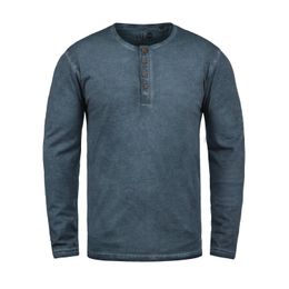 !Solid Rundhalsshirt SOLID "Rundhalsshirt SDTimur", Herren, Gr. XL, blau (insignia b), Obermaterial: 100% Baumwolle CO., Shirts Rundhalsshirt