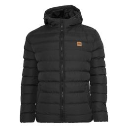 Winterjacke Urban Classics "Urban Classics Herren Basic Bubble Jacket", Herren, Gr. L, schwarz, 100% Polyamid, unifarben, normal, ohne Ausschnitt, Jacken Winterjacke