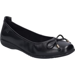 Ballerina Josef Seibel "Fenja 09, black-black", Damen, Gr. 36, schwarz (schwarz, schwarz), Obermaterial: 100% Rindsleder Leather cow., Schuhe Ballerina
