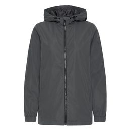 Windbreaker oxmo "Windbreaker OXELLAM", Damen, Gr. XS, grau (forged iron), Obermaterial: 100% Polyester PES., Jacken Windbreaker