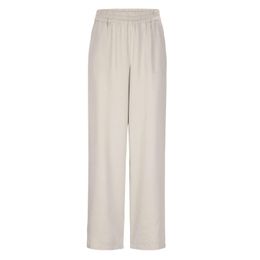 Schlupfhose GOLDNER "Kurzgr&ouml;&szlig;e Hose VERA mit weitem Bein", Damen, Gr. 20, K-Gr, beige (stein), Obermaterial: 100% Lyocell CLY., Hosen Schlupfhose