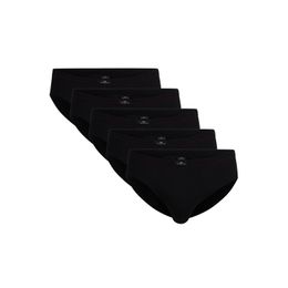 G&ouml;tzburg Slip G&Ouml;TZBURG "Slip 5er Pack", Herren, Gr. L, schwarz, Obermaterial: 100% Baumwolle CO., Unterhosen Slip
