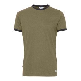 !Solid Rundhalsshirt SOLID "Rundhalsshirt SDManoldo", Herren, Gr. XL, gr&uuml;n (ivy gr mel), Obermaterial: 60% Baumwolle CO. 40% Polyester PES., Shirts Rundhalsshirt