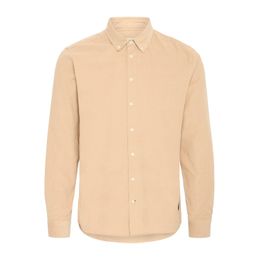 Langarmhemd Blend "Langarmhemd BHShirt", Herren, Gr. XXL, N-Gr, beige (cornstalk), Obermaterial: 100% Baumwolle CO., Hemden