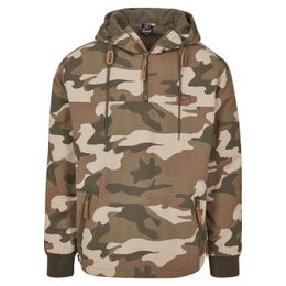 Anorak Brandit "Brandit Herren Pull Over Windbreaker", Herren, Gr. 3XL, woodcamo, 100% Polyamid, unifarben, normal, ohne Ausschnitt, Jacken