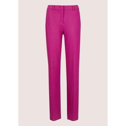 Madeleine Mode Palazzohose MADELEINE "Hose Weite Hose mit B&uuml;gelfalten", Damen, Gr. 18, N-Gr, pink (magenta), Obermaterial: 67% Viskose CV. 27% Polyamid PA. 6% Elasthan EL., Hosen Palazzohose