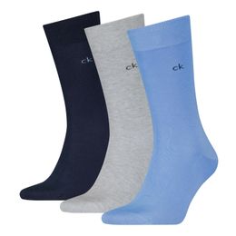 Socken Calvin Klein "CK MEN SOCK", Damen, Gr. 39-42, sky blau, Baumwollmischung, normal, Socken Socken, uni, Cotton-Mix, breiter Bund