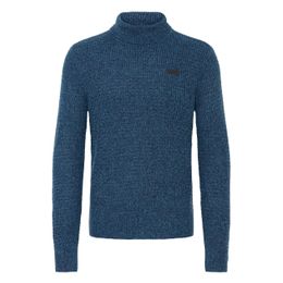 Rollkragenpullover Blend "Rollkragenpullover BHMPatta", Herren, Gr. 3XL, blau (marineblaus melange), Obermaterial: 100% Polyacryl PAN., Pullover Rollkragenpullover