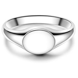 Siegelring M&Auml;NNERGLANZ "AV336" Gr. 56, silber, Fingerringe, Herren, 56, Silber 925 (Sterlingsilber), 2,9mm, Siegelring