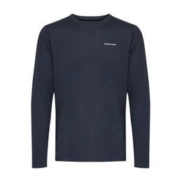Sweatshirt North Bend "Langarmshirt NBAdreon M", Herren, Gr. L, blau (moonless night), Obermaterial: 90% Polyester PES. 10% Elasthan EL., Sweatshirts Sweatshirt