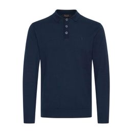 Longsleeve INDICODE "Strickpullover IDBellox", Herren, Gr. L, blau (navy), Obermaterial: 80% Baumwolle CO. 20% Polyamid PA., Pullover