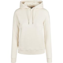Hoodie Urban Classics "Urban Classics Damen Ladies Organic Hoody", Damen, Gr. L, sandwei&szlig;, 100% Baumwolle, unifarben, Sweatshirts Hoodie