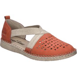 Slipper Josef Seibel "Sofie 44, rot", Damen, Gr. 40, rot, Obermaterial: 100% Rindsleder Leather cow., Schuhe Slipper