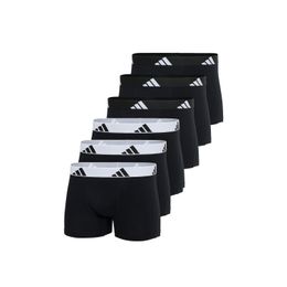 Boxershorts adidas originals "Boxershort 6er Pack", Herren, Gr. XL, bunt (schwarz, schwarz, wei&szlig;), Obermaterial: 95% Baumwolle CO. 5% Elasthan EL., Unterhosen