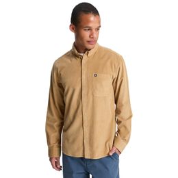 Langarmhemd Quiksilver "Smoke Trail Cord", Herren, Gr. L, US-Gr&ouml;&szlig;en, khaki, Obermaterial: 100% Walkfrottier;, Hemden