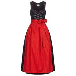 N&uuml;bler Dirndl N&Uuml;BLER "Dirndl lang Thea", Damen, Gr. 34, EURO, schwarz, Obermaterial: 100% Baumwolle CO., Kleider