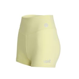 Shorts YEAZ "Shorts CELEB", Damen, Gr. S, US, gelb, Obermaterial: 75% Nylon NY. 25% Elasthan EL., Hosen Shorts
