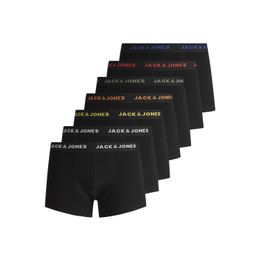 Jack & Jones Boxershorts JACK & JONES "Boxershort JACBASIC TRUNKS 7 PACK 7er Pack", Herren, Gr. L, schwarz, Obermaterial: 95% Baumwolle CO. 5% Elasthan EL., Unterhosen